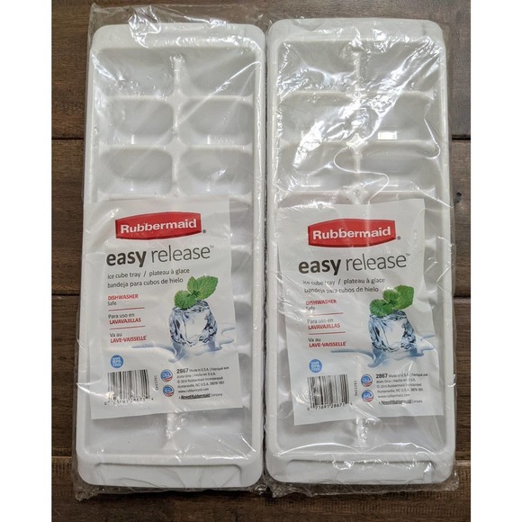Rubbermaid | Kitchen | 32 2 Pack Rubbermaid Easy Release Ice Cube Trays ...
